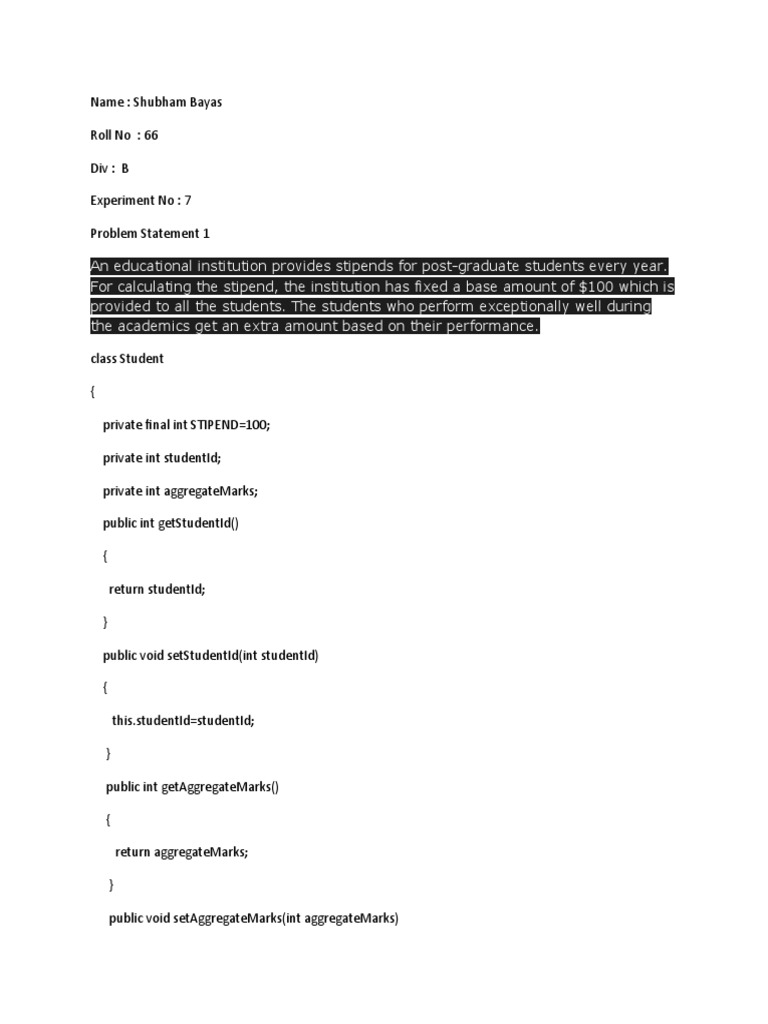 Exp 07 | PDF | Prices | Taxes