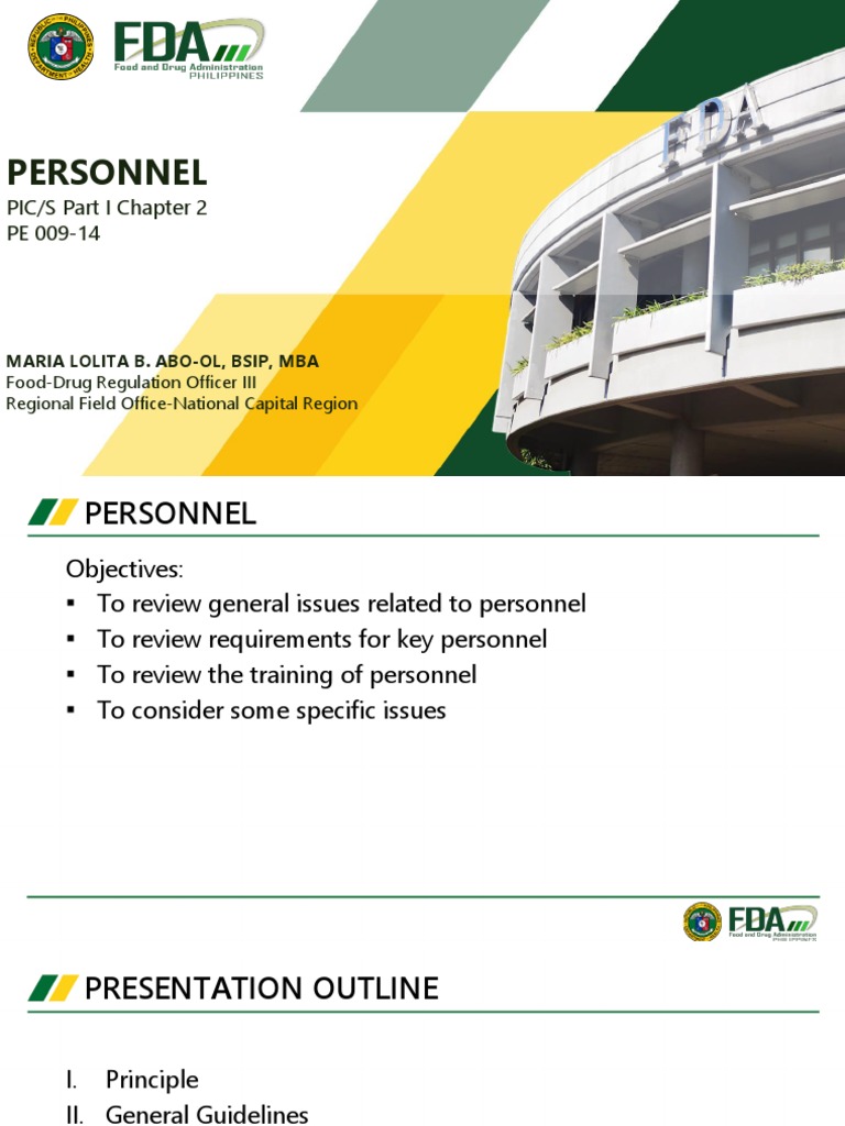 Module 2 PERSONNEL PICS GMP | PDF | Hygiene | Personal Protective Equipment