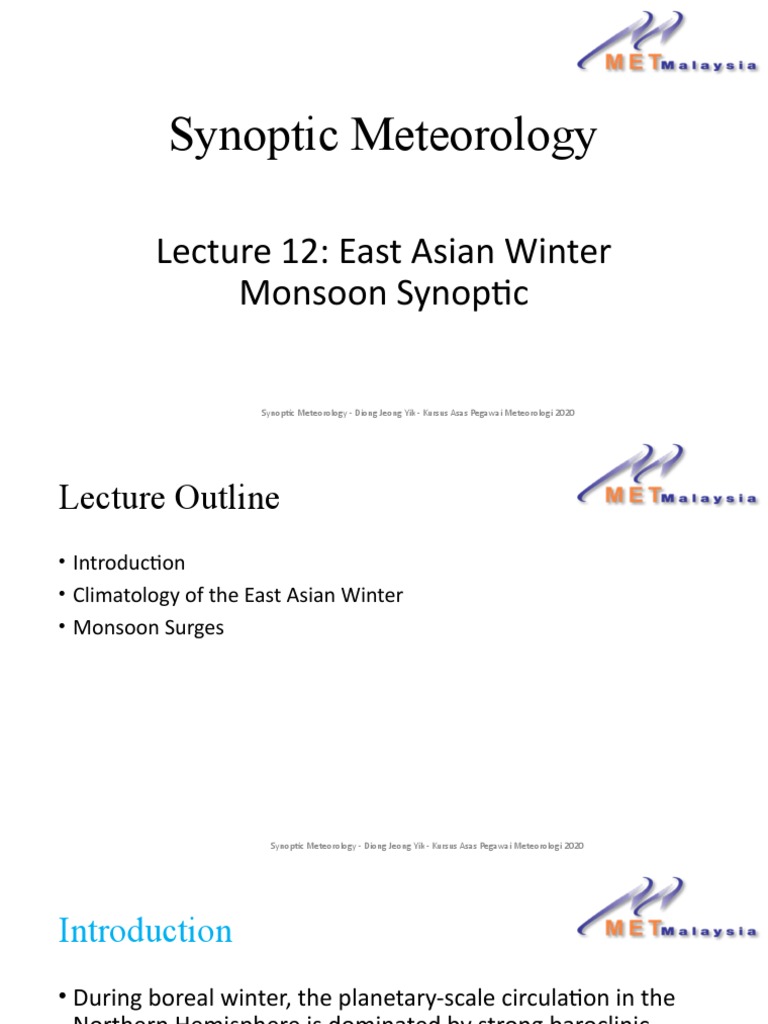 Synoptic Meteorology-Lecture12 | PDF | Jet Stream | Meteorology