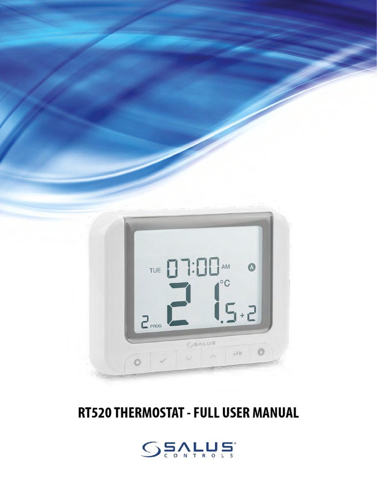 RT520 Thermostat User Manual | PDF | Thermostat | Radiator