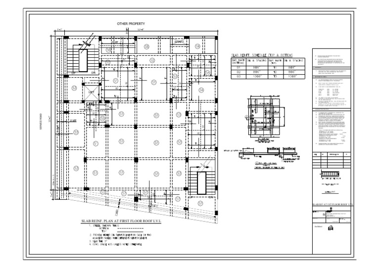 SLAB REINF-Model | PDF | Concrete | Civil Engineering