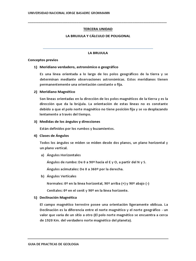 BRUJULA | PDF | Azimut | Brújula