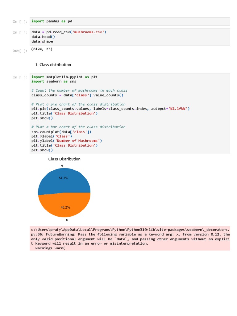 Mushroom Classification Using Machine Learning | PDF | Statistics ...