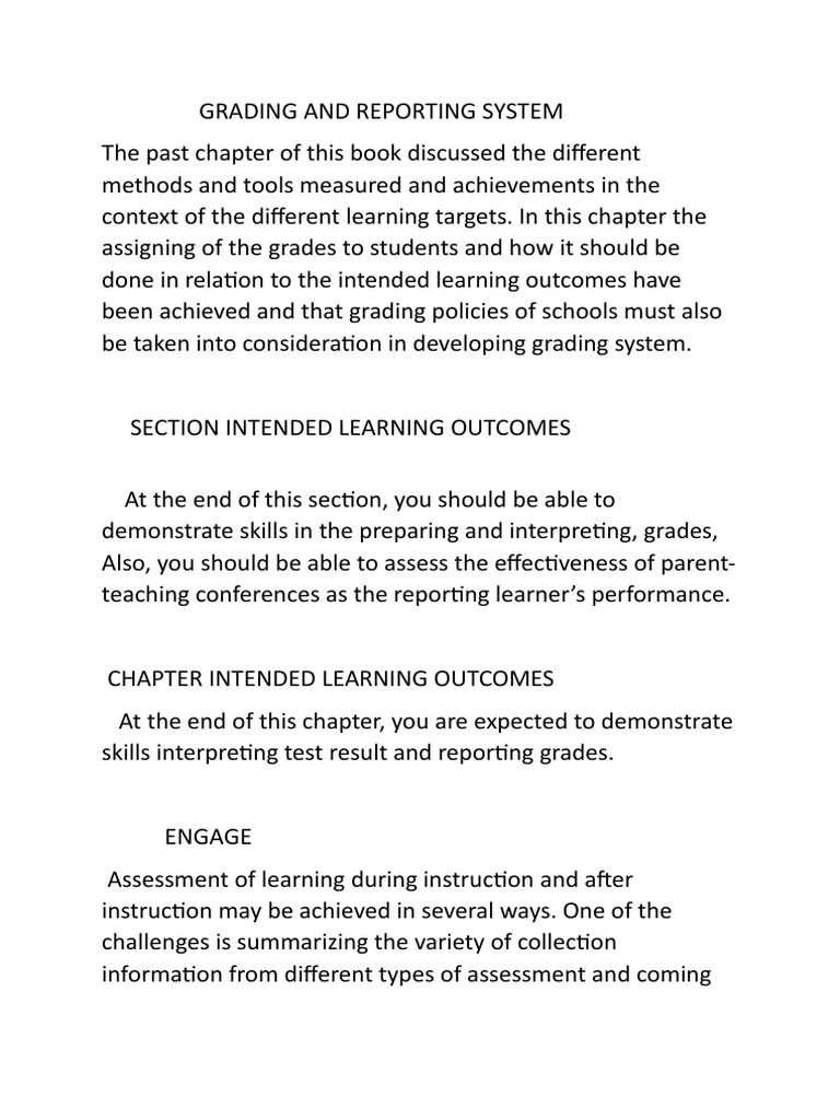 K-12 Grading and Reporting System Overview | PDF | Educational ...