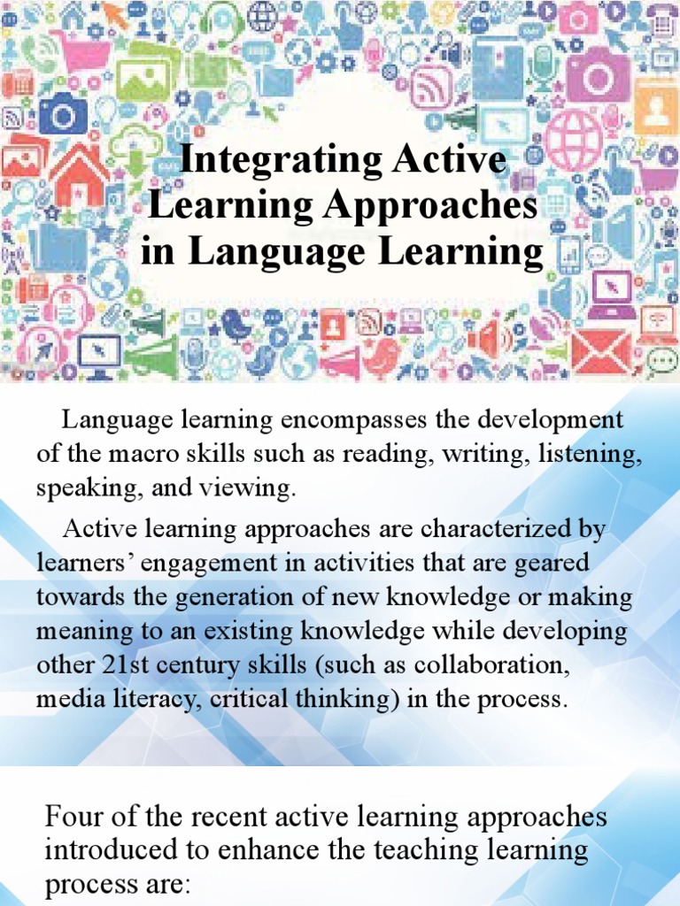 Integrating Active Learning Approaches in Language Learning Report ...