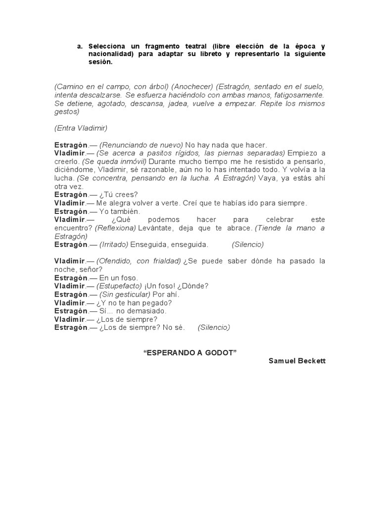 Fragmento Teatral | PDF