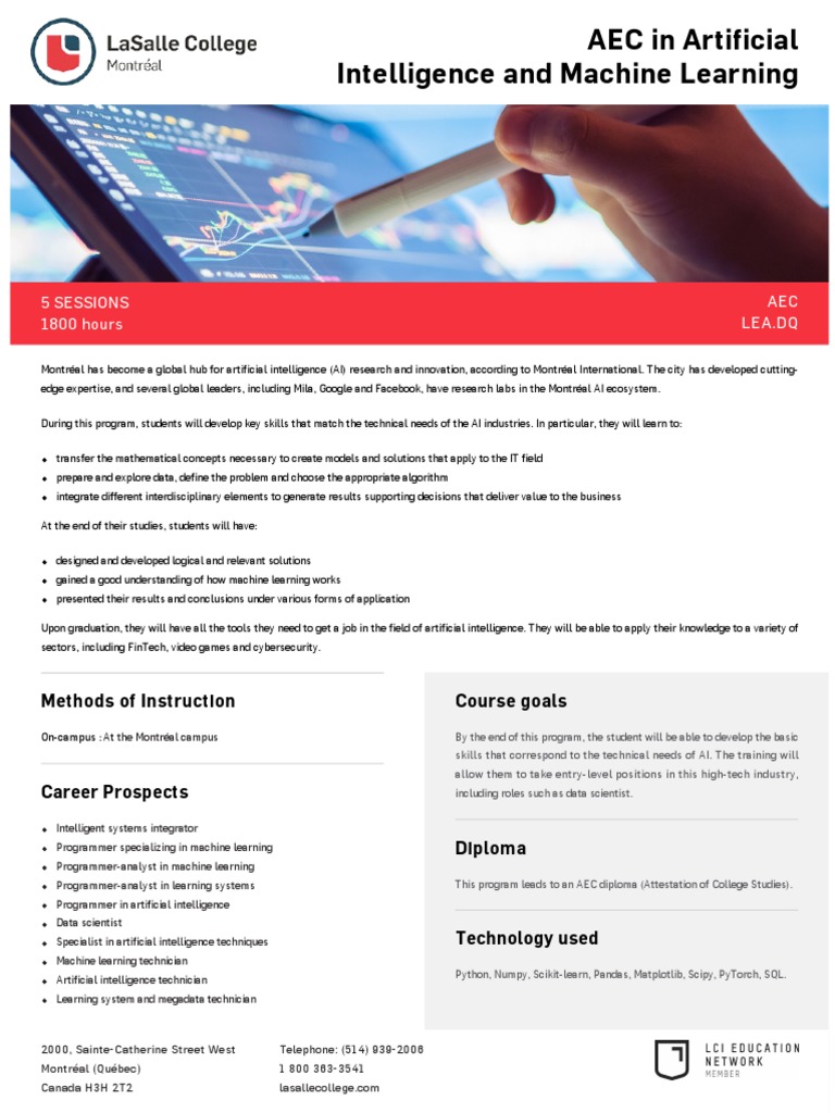 Aec Artificial Intelligence Machine Learning Long Program PdfBrochure en | PDF | Artificial ...