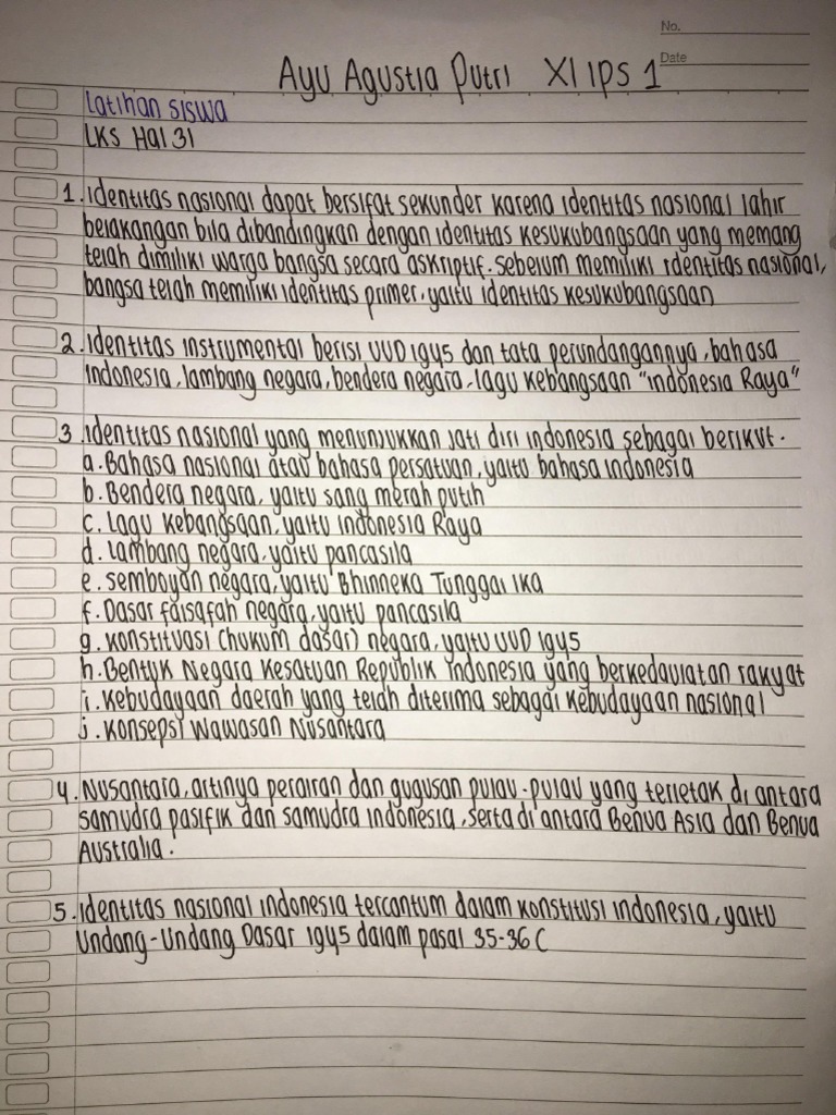 Ayu Agustia Putri, Xi Ips 1 | PDF