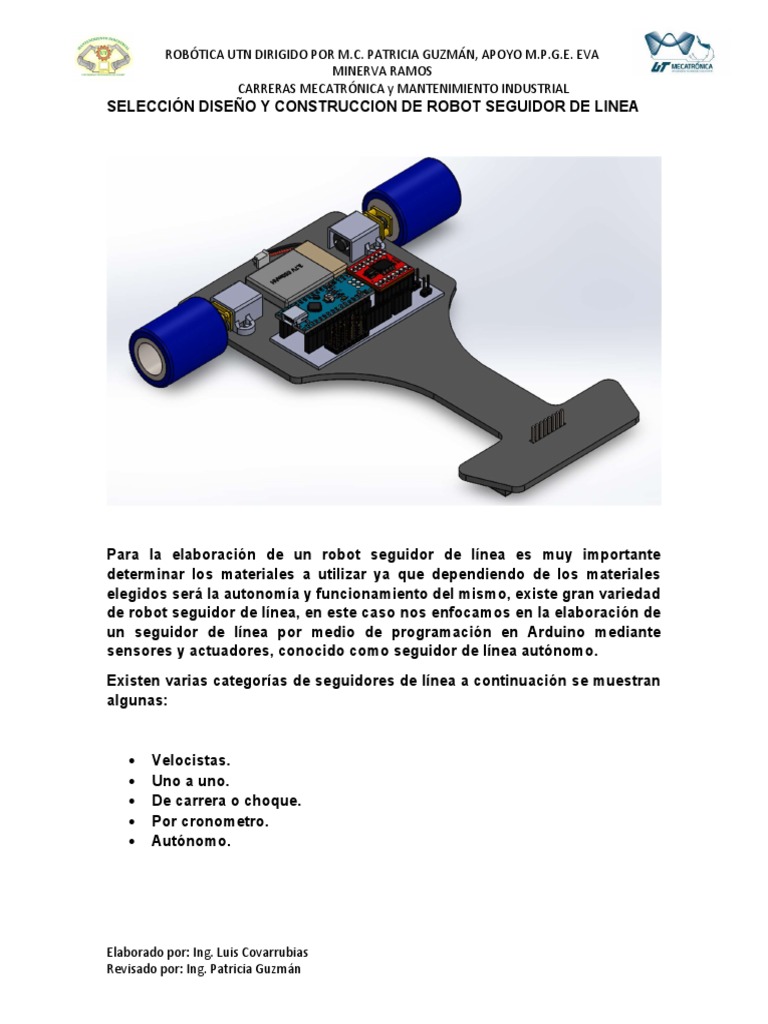 Diseño y Elaboración de Seguidor de Líneas | PDF | Sensor | Robot