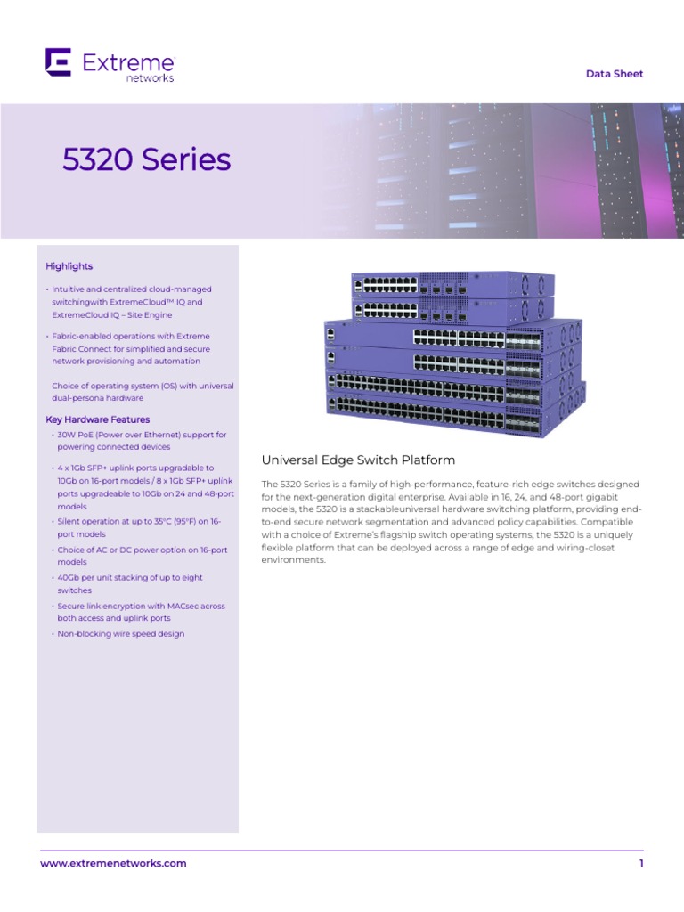 5320 DS 5320 | PDF | Computer Network | Network Switch
