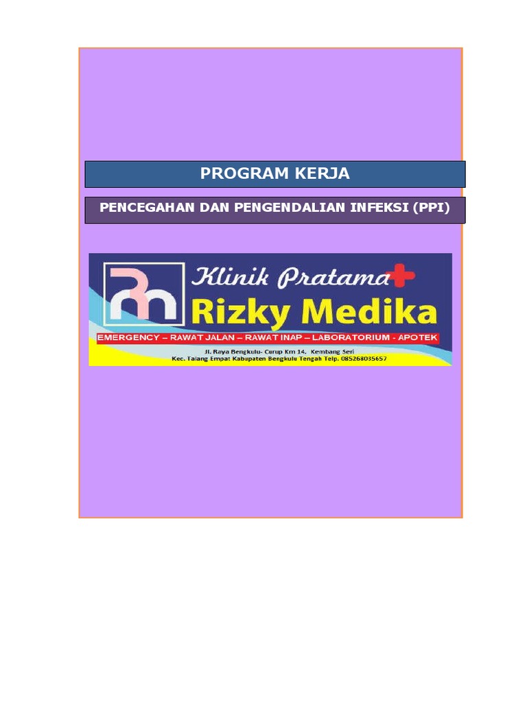Program Kerja Ppi Klinik | PDF | Kesehatan Holistik