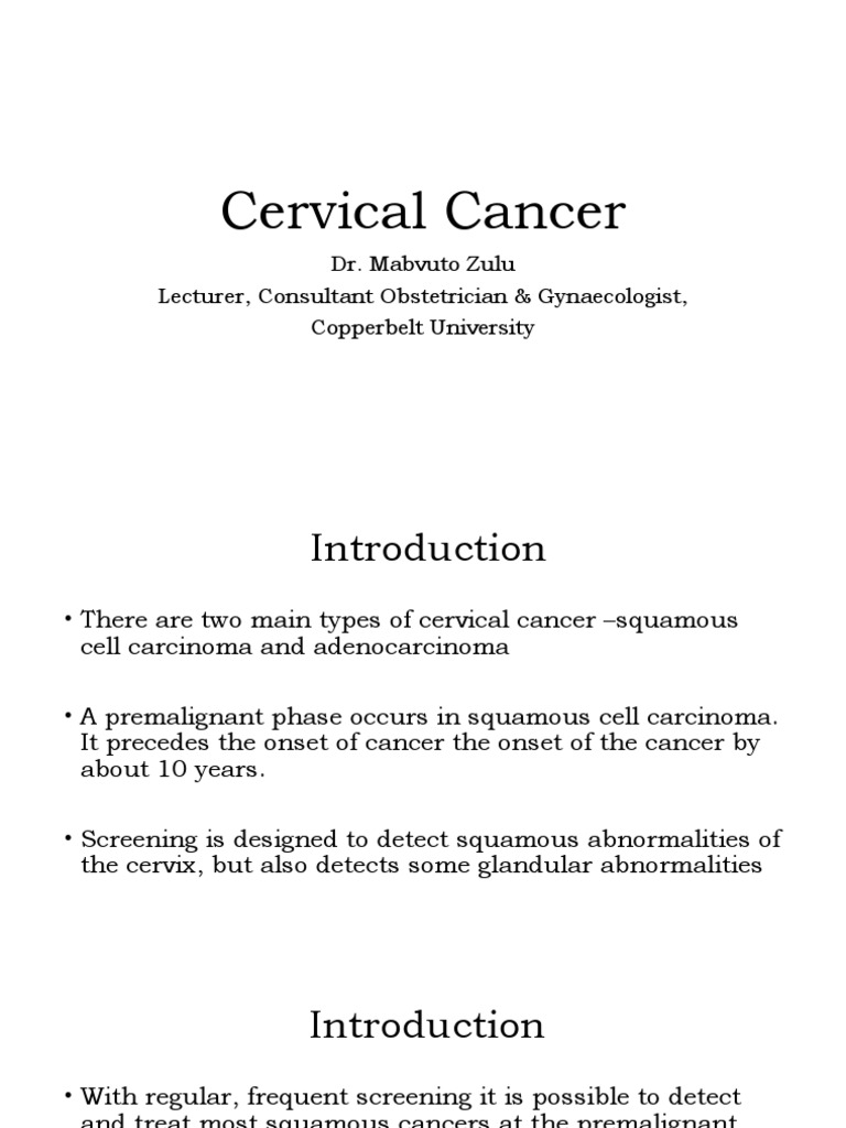 Cervical Cancer | PDF | Cervical Cancer | Causes Of Death