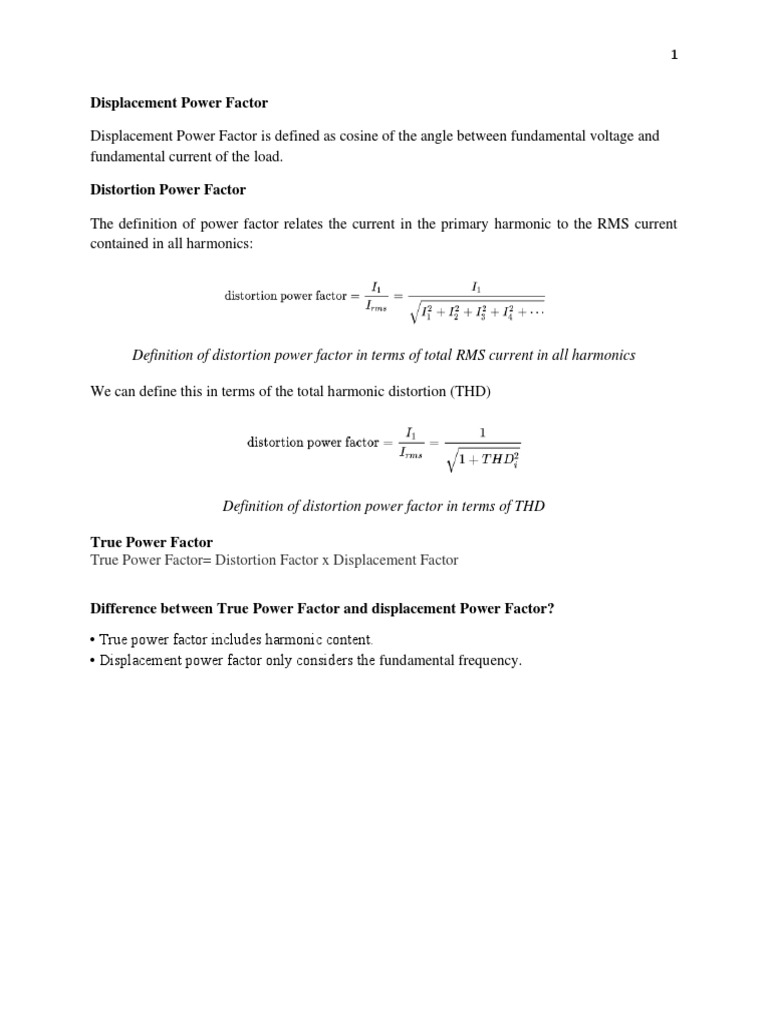 Power Factor | PDF | Distortion | Electrical Engineering