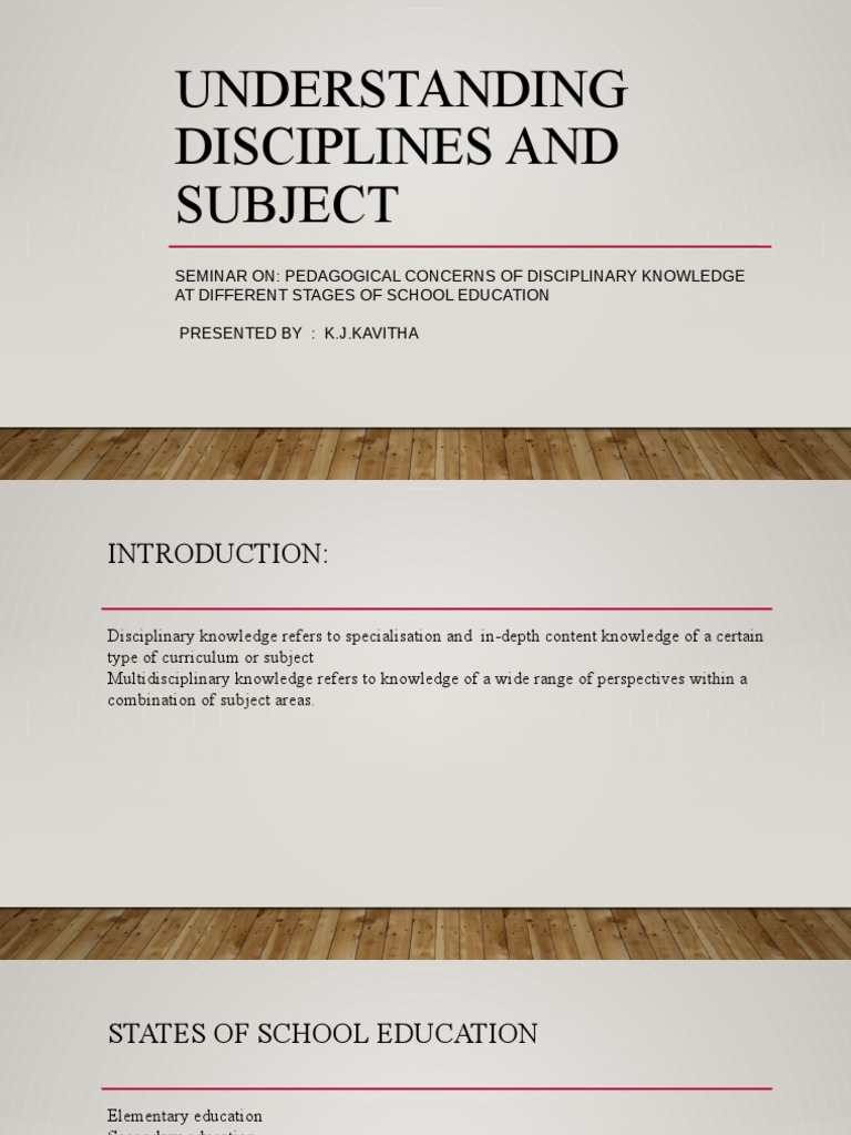 Understanding Disciplines and Subject | PDF | Pedagogy | Science