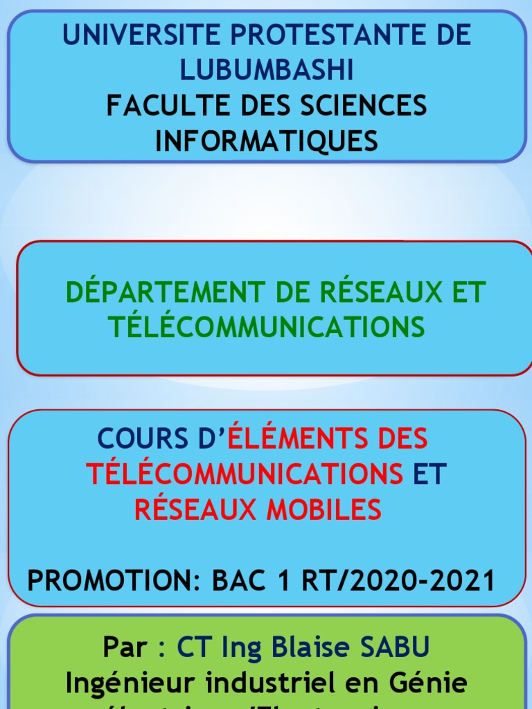 Introduction aux Télécoms et Réseaux | PDF | Propagation des ondes ...