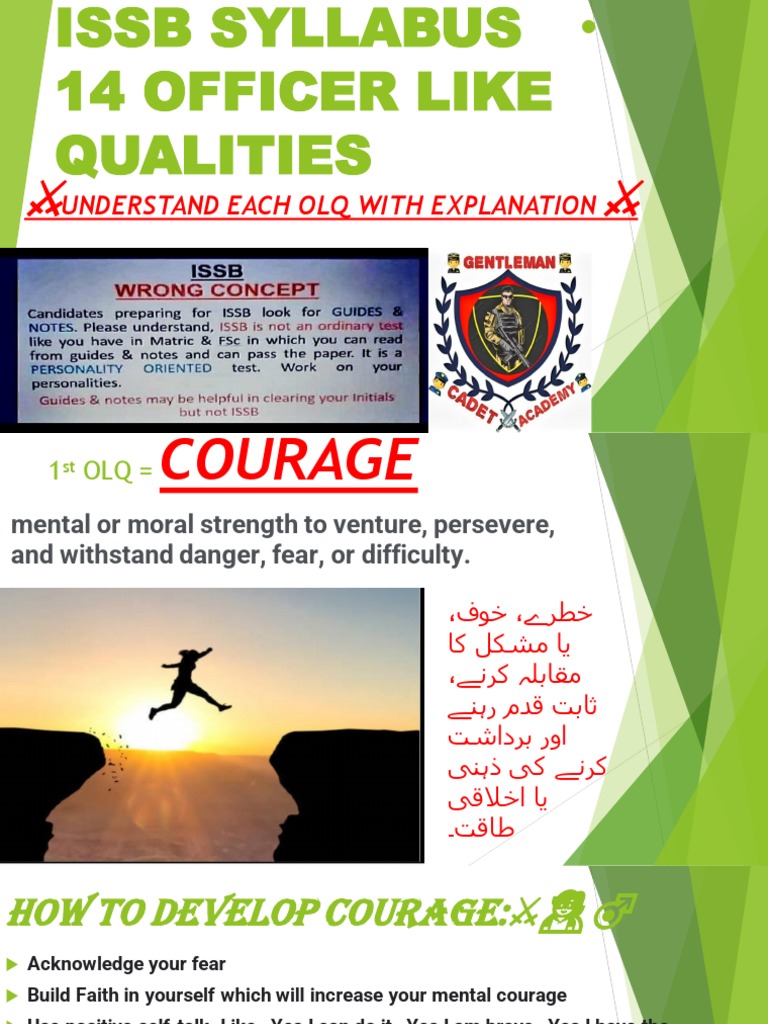 Issb Syllabus 14 Olqs | PDF | Integrity | Behavioural Sciences