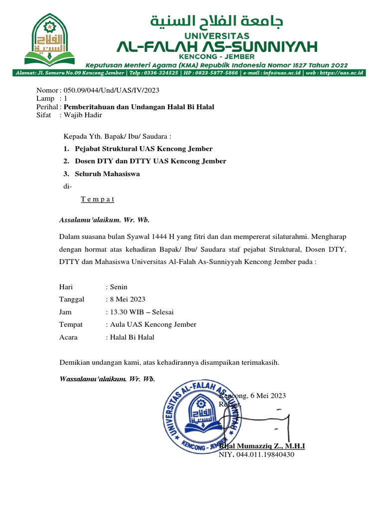 50 Halal Bi Halal 1444 H | PDF | Ilmu Sosial | Agama & Spiritualitas