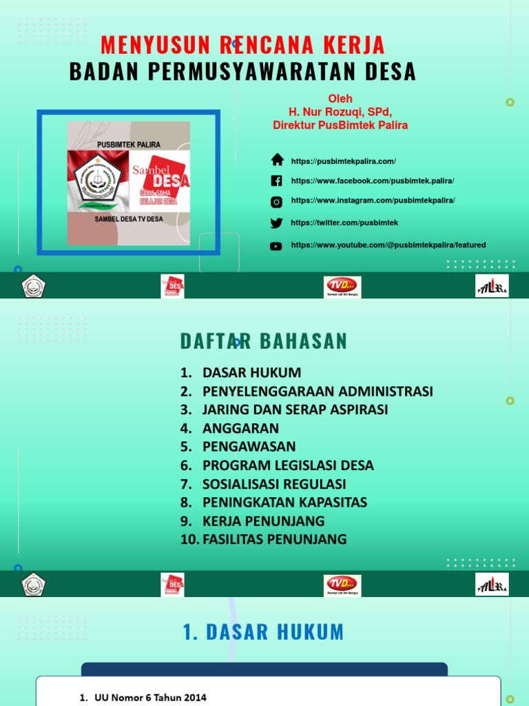 Menyusun Rencana Kerja BPD | PDF