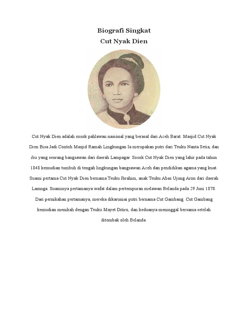 Biografi Singkat Pahlawan Nasional | PDF