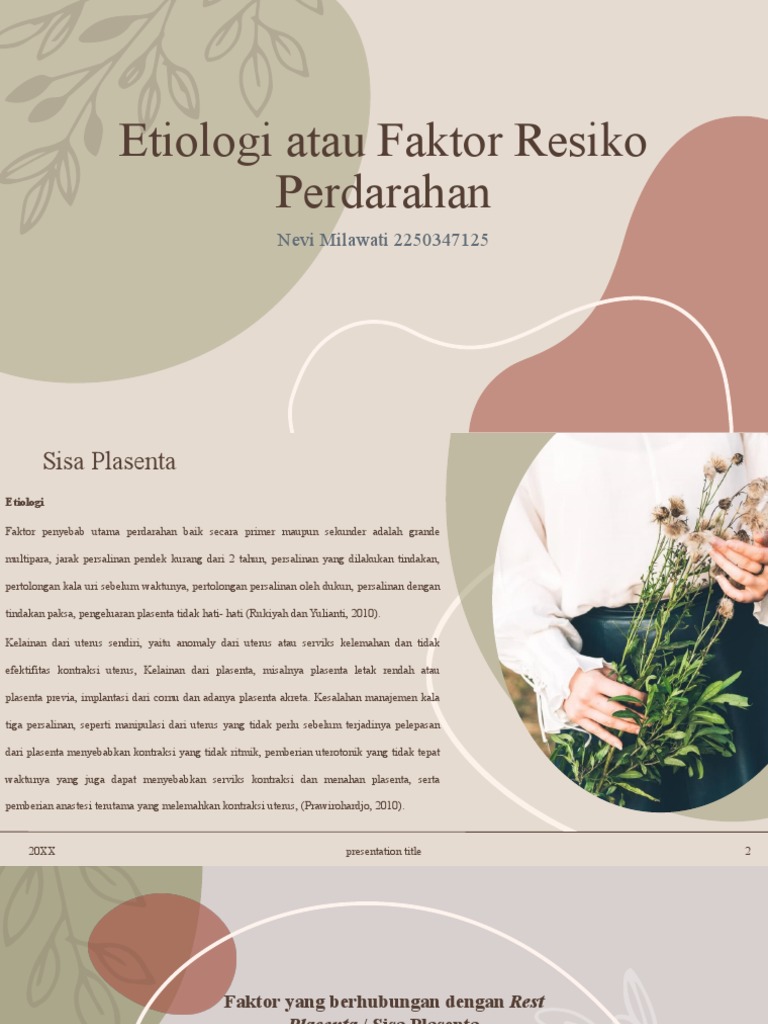 Etiologi Atau Faktor Resiko Perdarahan | PDF