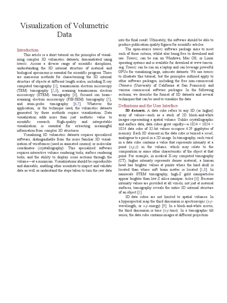 Visualization of Volumetric Data | PDF | Voxel | Tomography