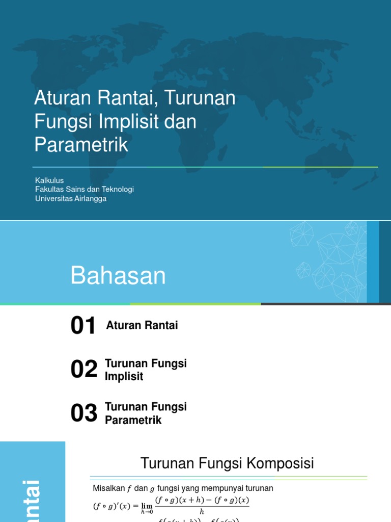 4b. Aturan Rantai, Turunan Fungsi Implisit Dan Parametrik | PDF ...