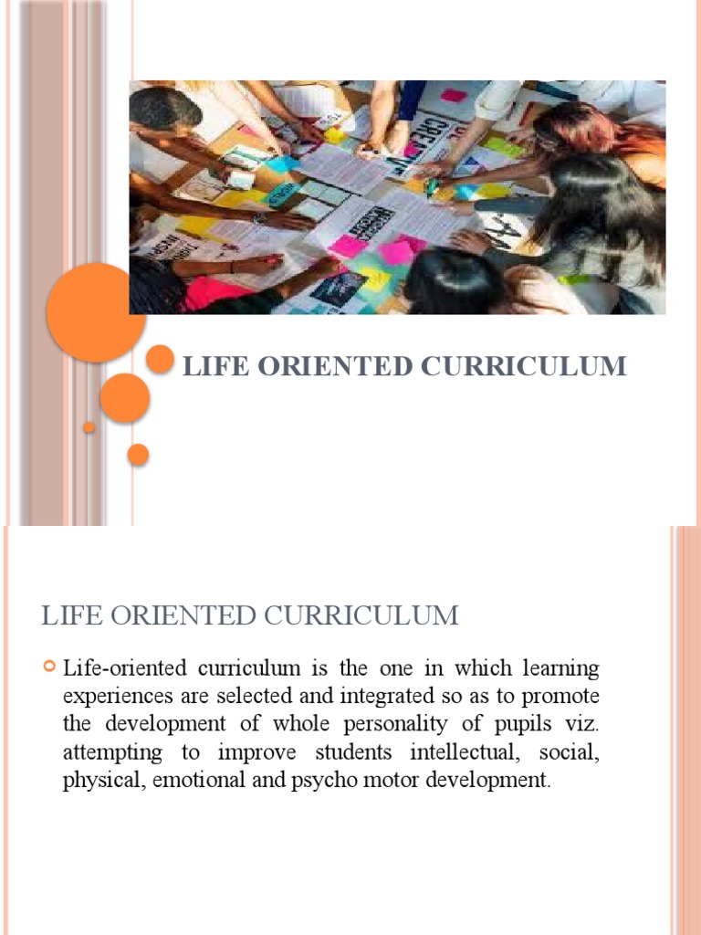 1.life Oriented Curriculum | PDF | Curriculum | Learning