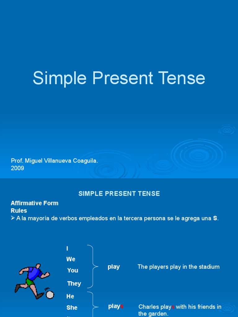 Simple Present Tense Rules and Usage | PDF | Linguistic Morphology ...