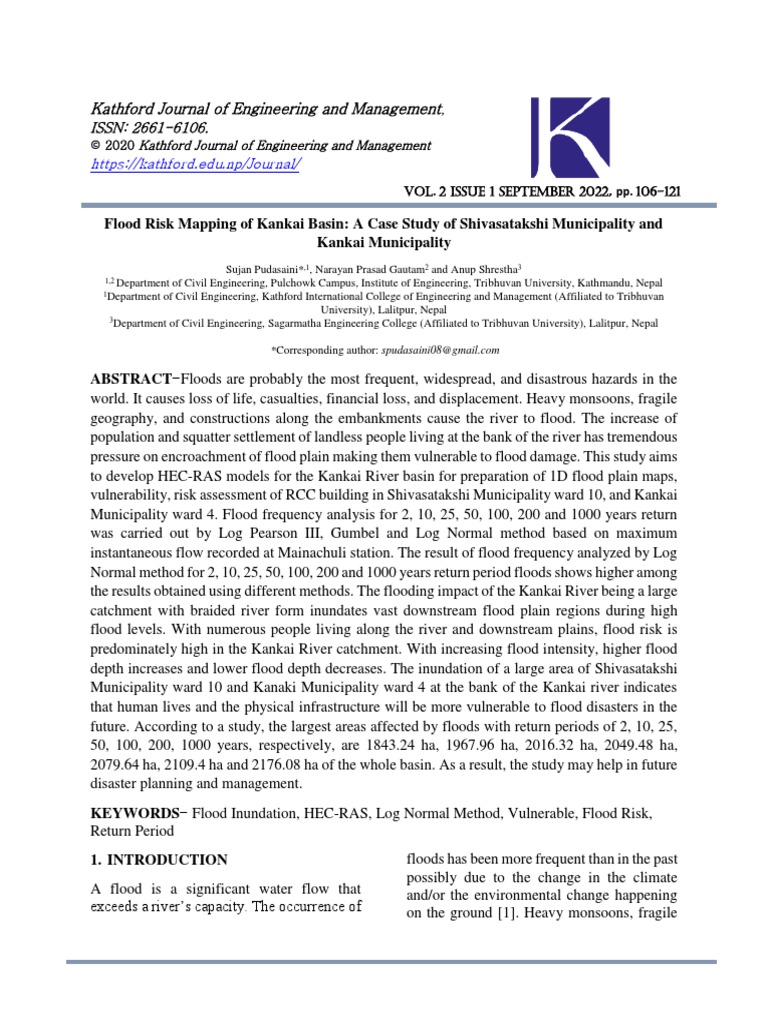 ISSN: 2661-6106.: Kathford Journal of Engineering and Management | PDF ...
