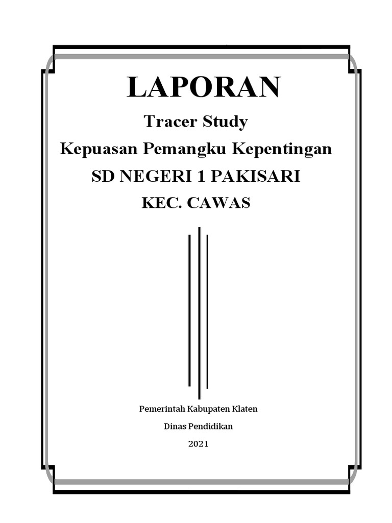 Tracer Study - SDN 1 Pakisari | PDF | Ilmu Sosial | Kesehatan Holistik