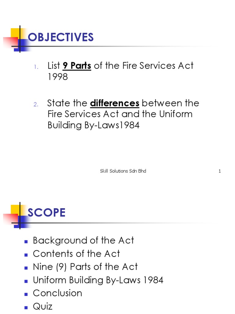 2.10.2 Fire Service Act 1988 | PDF | Fire Safety | Government