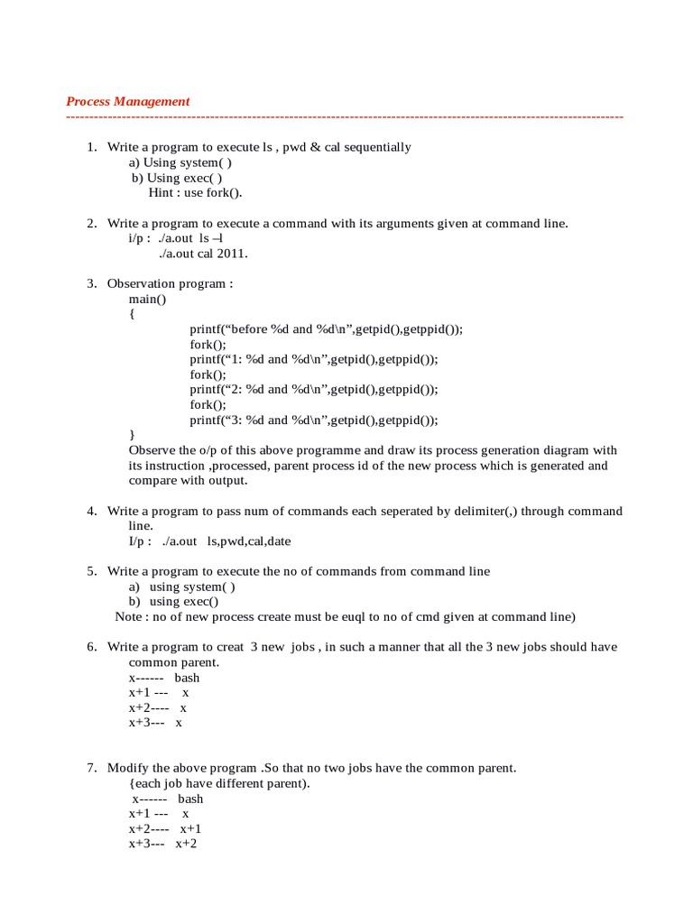 Process Managment Pdf Computer Science Concurrent Computing