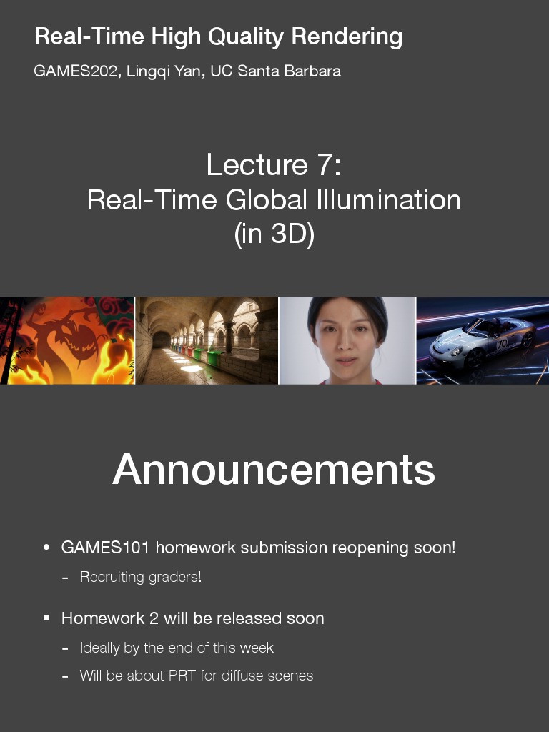 GAMES202 实时全局光照1 | PDF | Signal Processing | Digital Signal Processing