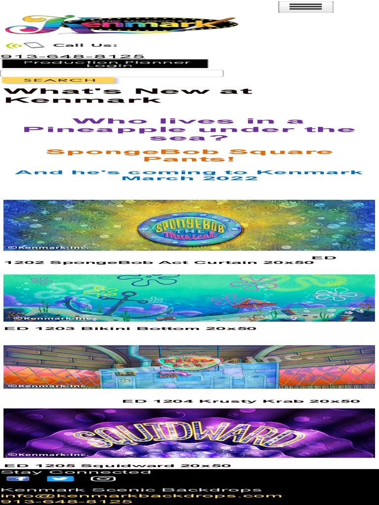 New Scenic Backdrops Theatrical Backdrops Kenmark | PDF