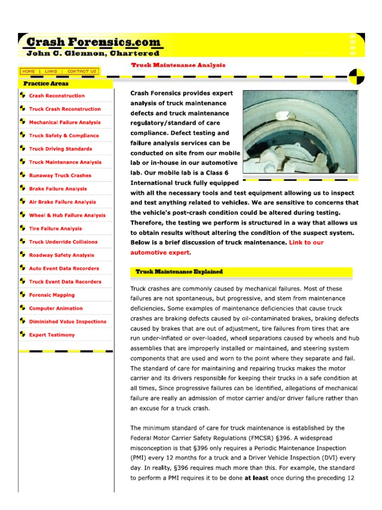 Truck Maintenance Analysis | PDF