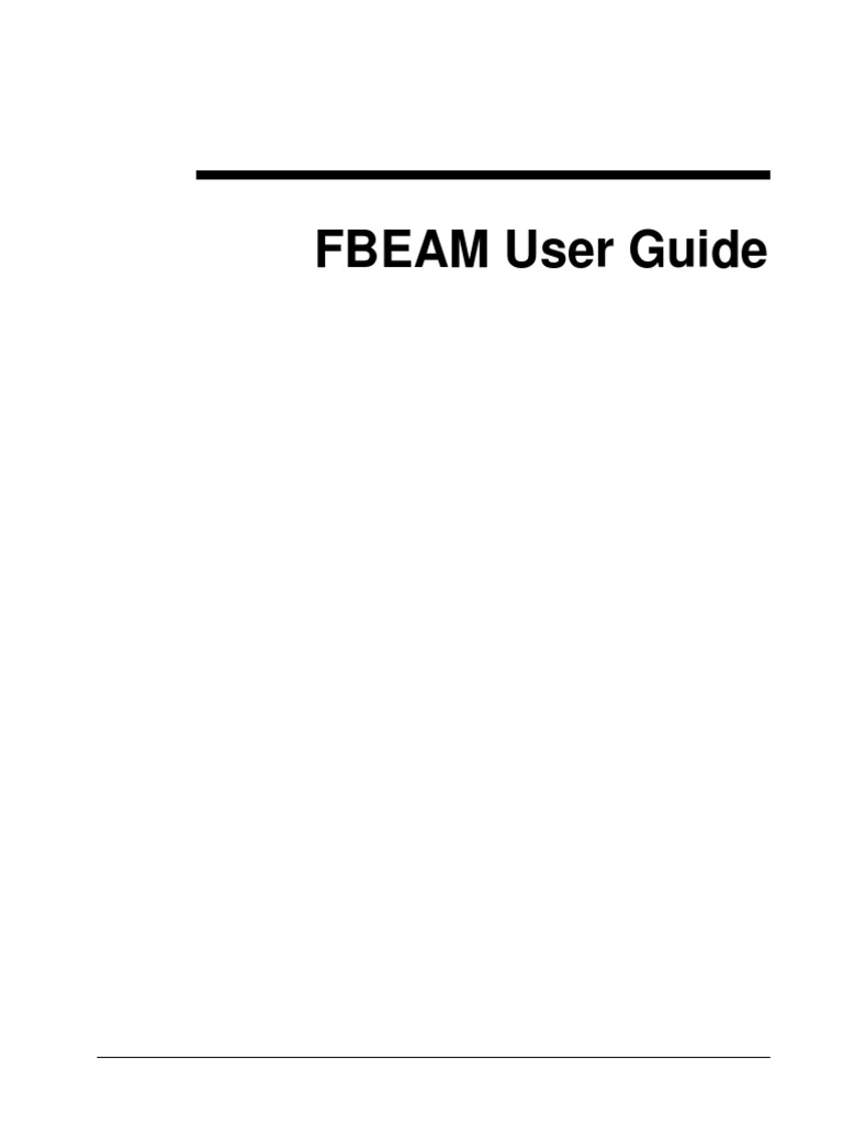 FBEAMHelp | PDF | License | Computing