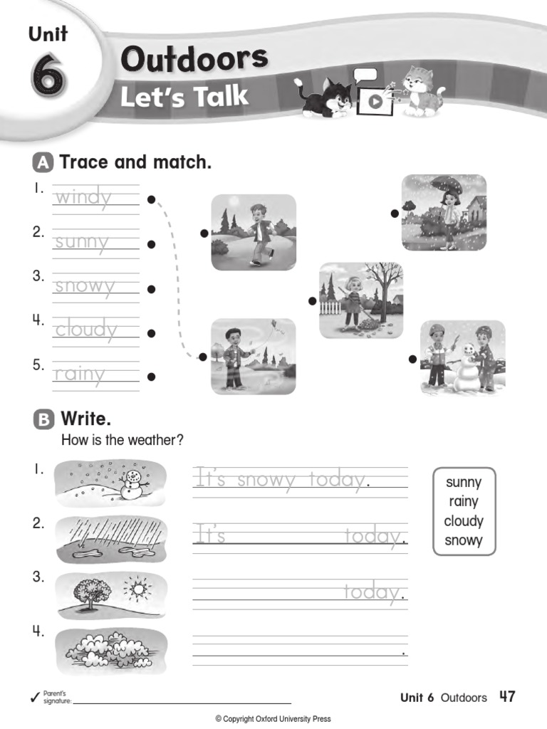 Lets Go 1 Unit 6 Workbook Fifth Edition | PDF