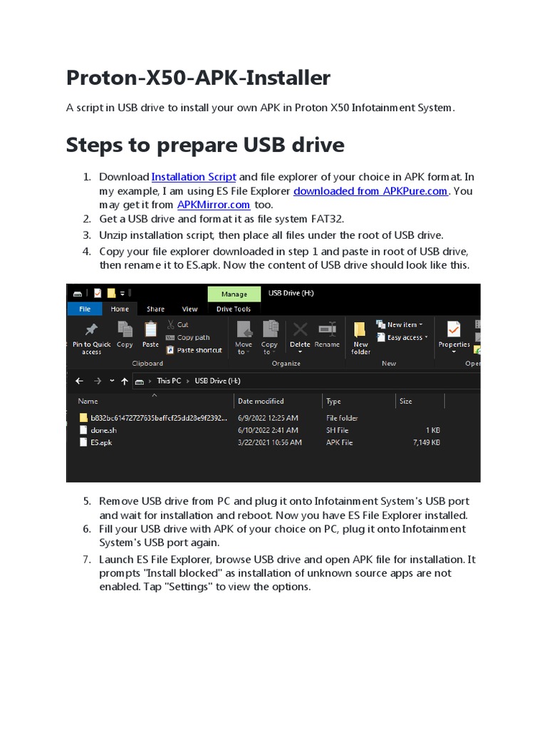 How To Install Apps To X50 Infortaiment | PDF | Mobile App | Android (Operating System)