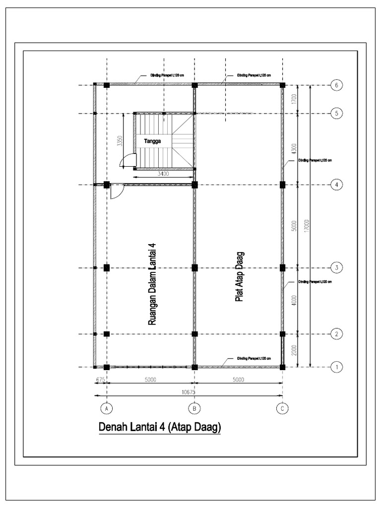 Denah Lantai Atap | PDF