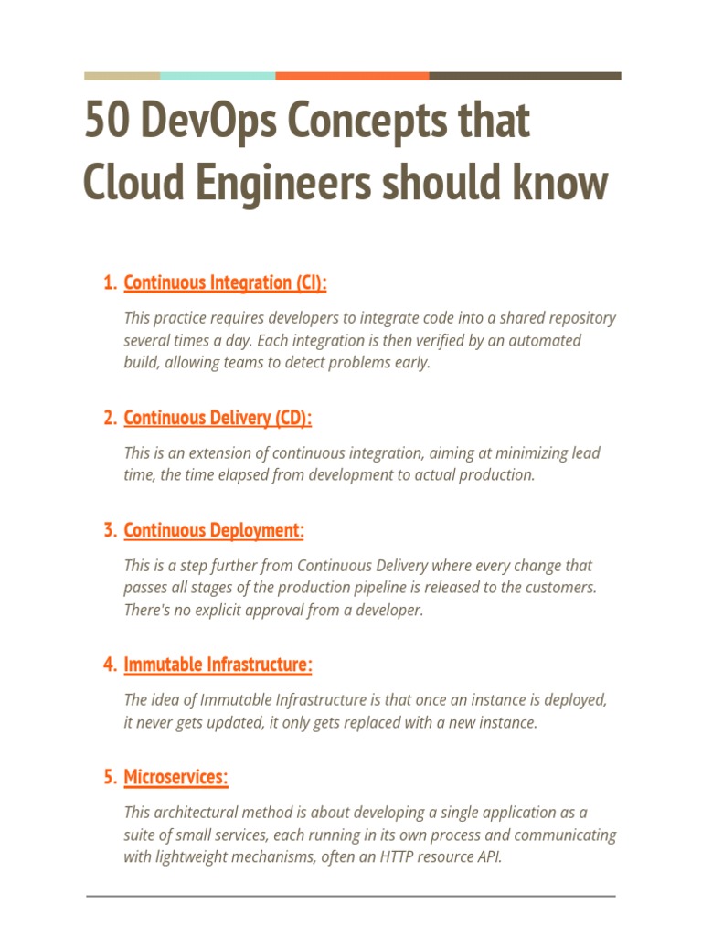 50 DevOps Concept | Download Free PDF | Cloud Computing | Systems Engineering