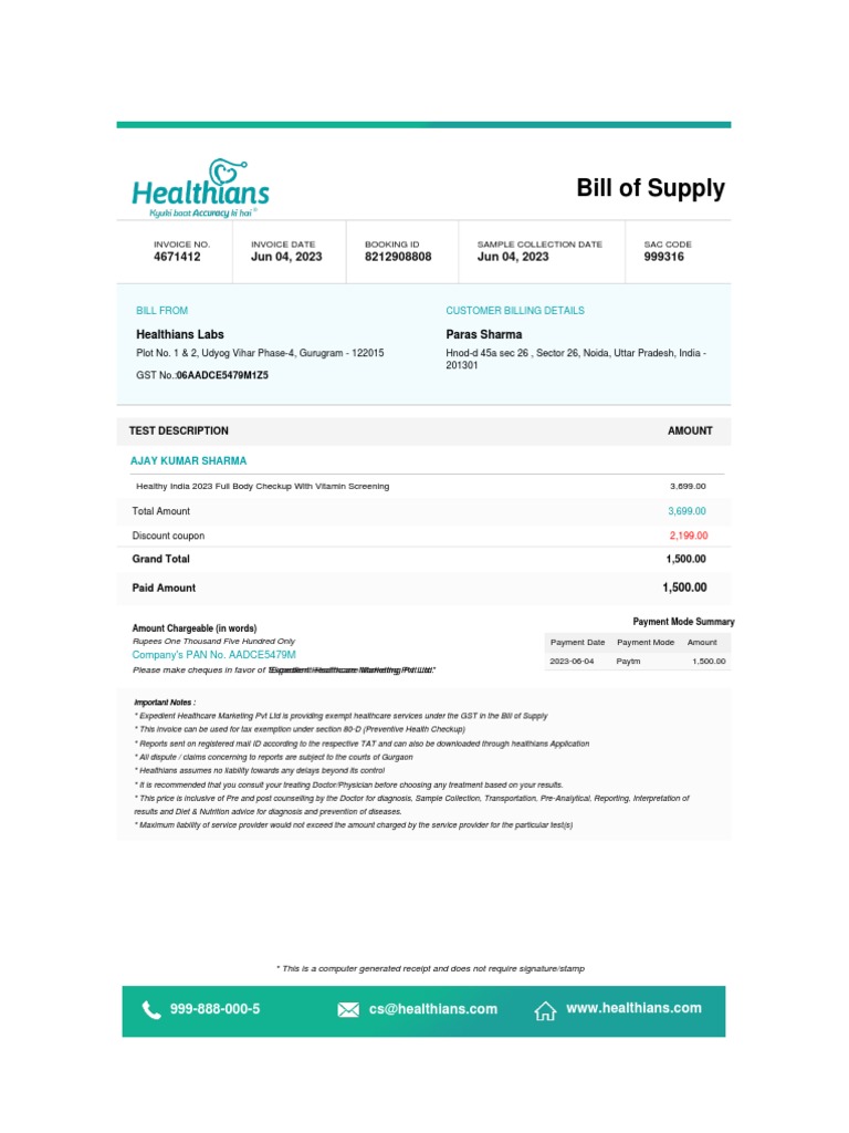 647c9bdfd1a2404062023074247 PDF | PDF | Invoice | Health Care
