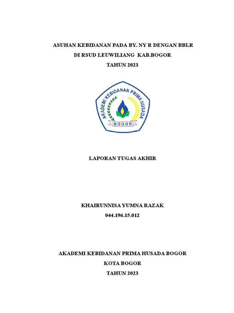 BAB 1-3 LTA KHAIRUNNISA (1) - Revisi | PDF