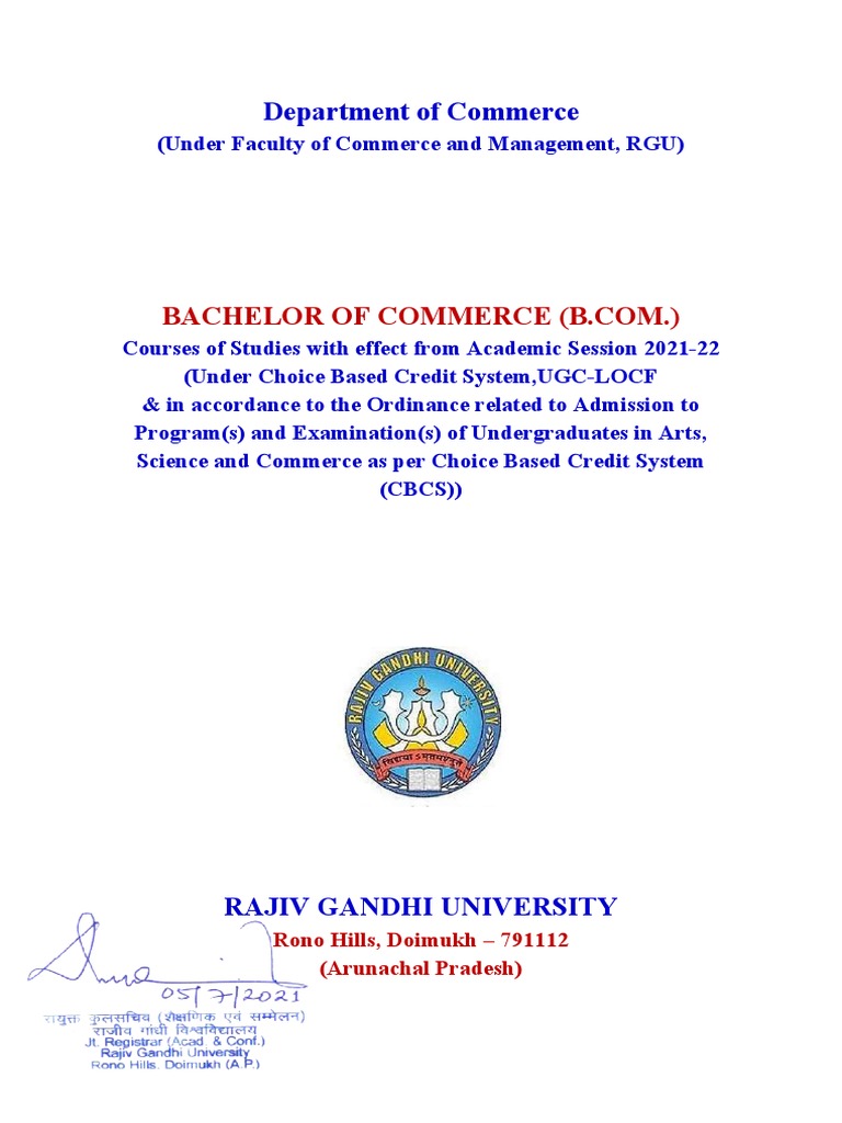 Department of Commerce Department of Commerce: Bachelor | PDF ...