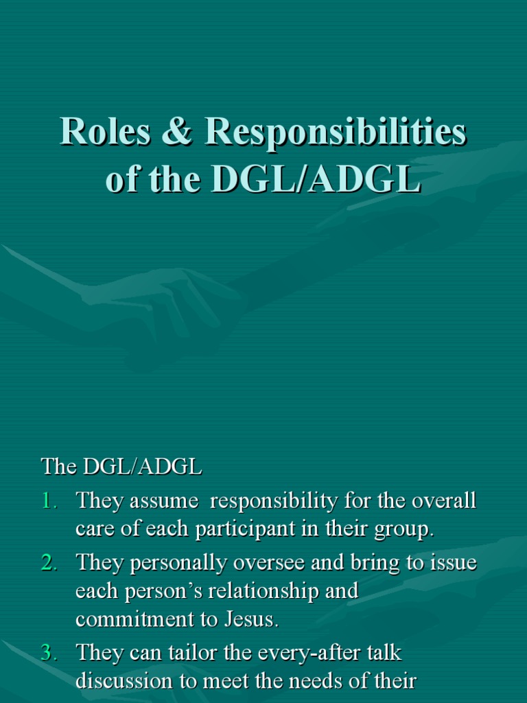Roles & Responsibilities of The DGL | PDF