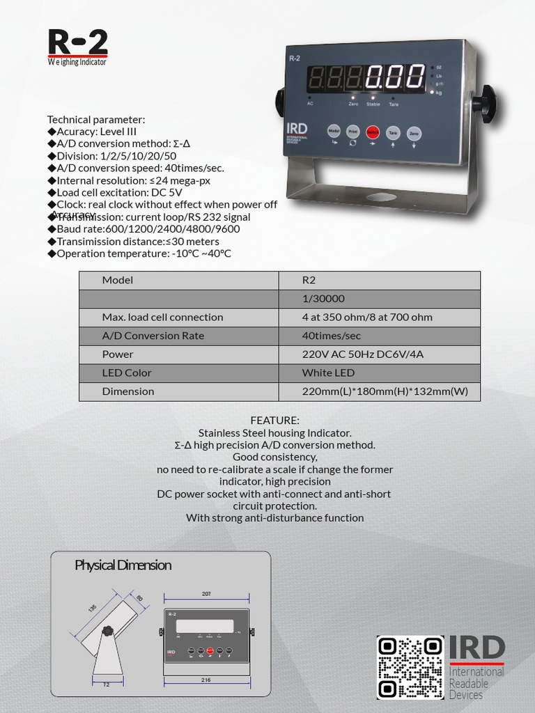 IRD R2 Catalog | PDF | Analog To Digital Converter | Electric Power Transmission