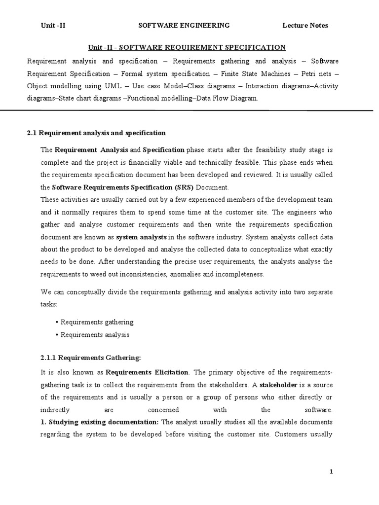 Unit - II | PDF | Formal Methods | Class (Computer Programming)