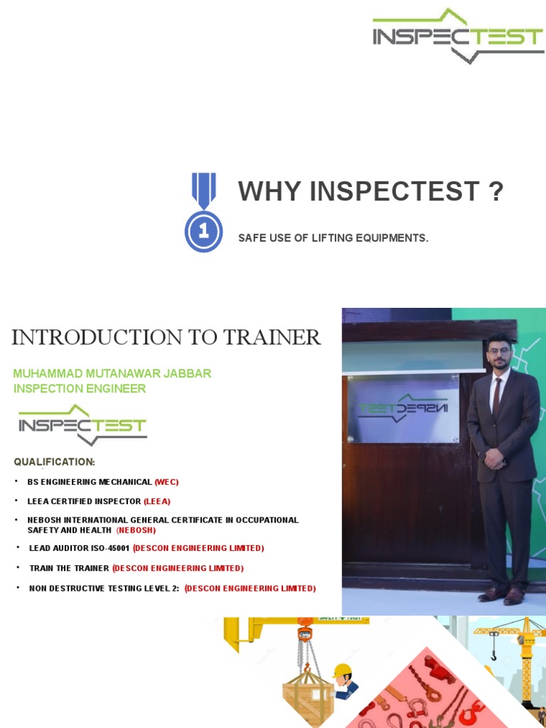 Presentation Lifting Equipment Safety | PDF | Crane (Machine) | Manufactured Goods