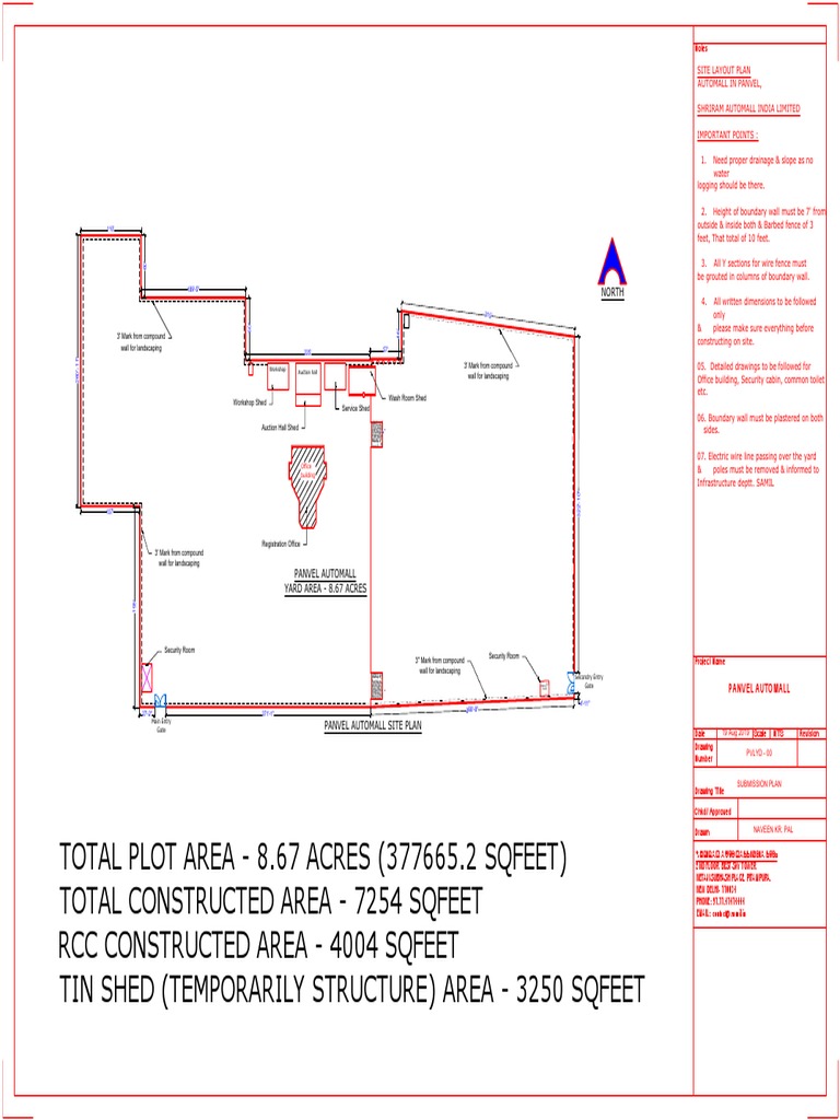 Panvel Automall Submission Site Plan | Download Free PDF | Buildings ...