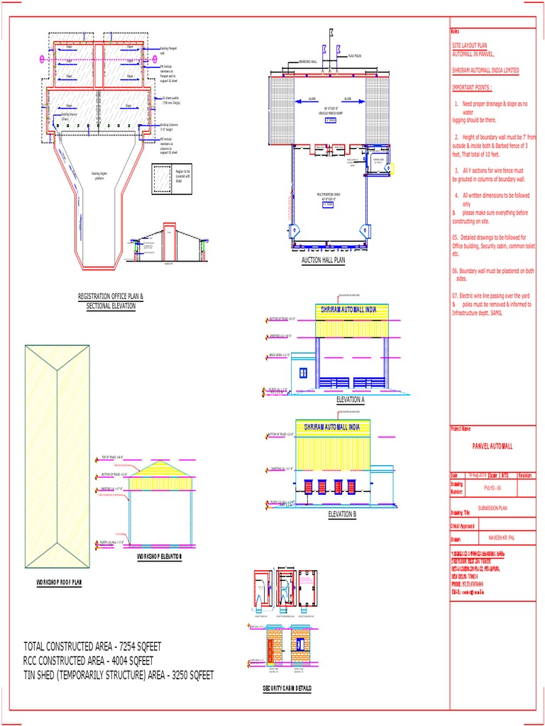 Panvel Automall Submission Plans | PDF | Structural Engineering ...