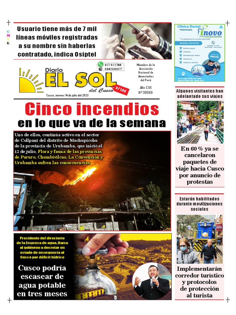 Viernes 14 de Julio 2023 | PDF | Agua | Perú